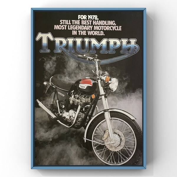 Triumph Motorcycle - Etsy
