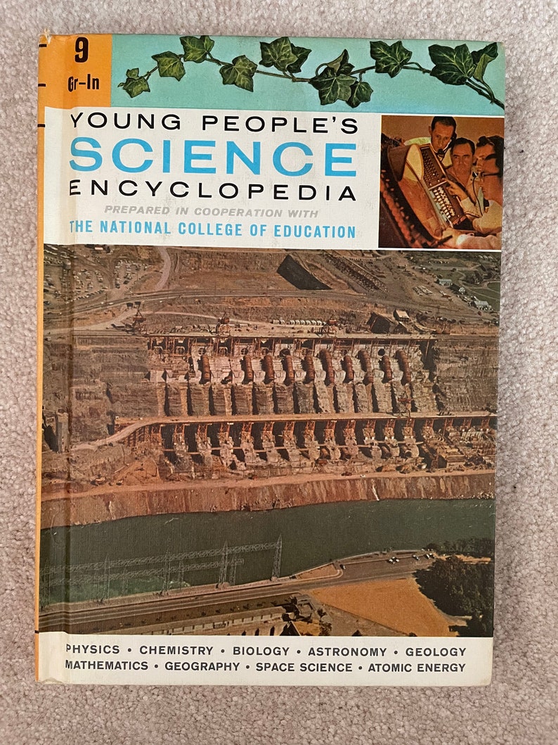 Vintage 1960s Book Hardcover 9 Gr in Young Peoples Science Encyclopedia ...