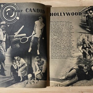 Vintage 1950s Movie Album Magazine Soft Cover Book Retro 50s Wall Art ...