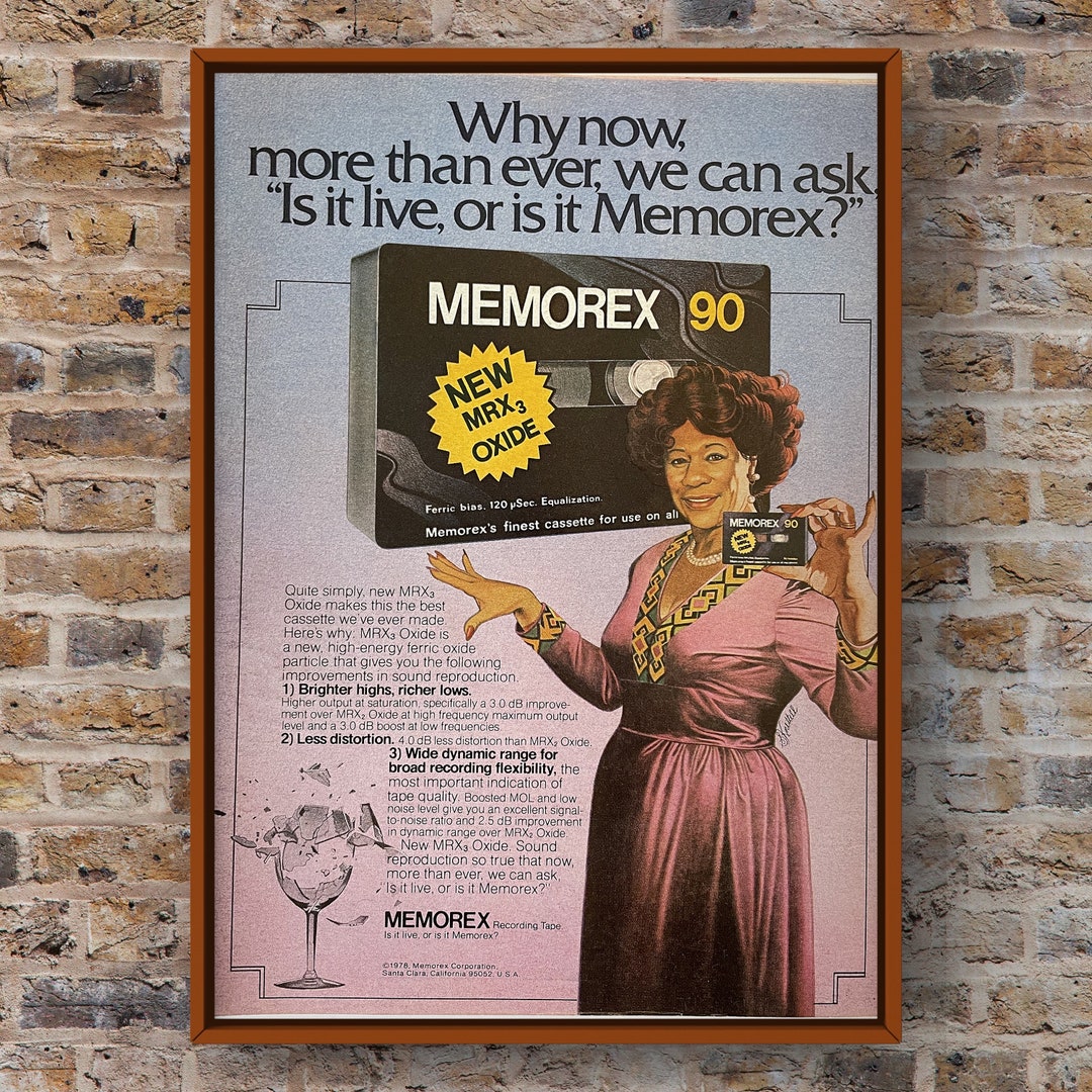 Vintage 1970s Memorex 90 Ella Fitzgerald 70s Tech Tape Cassette ...