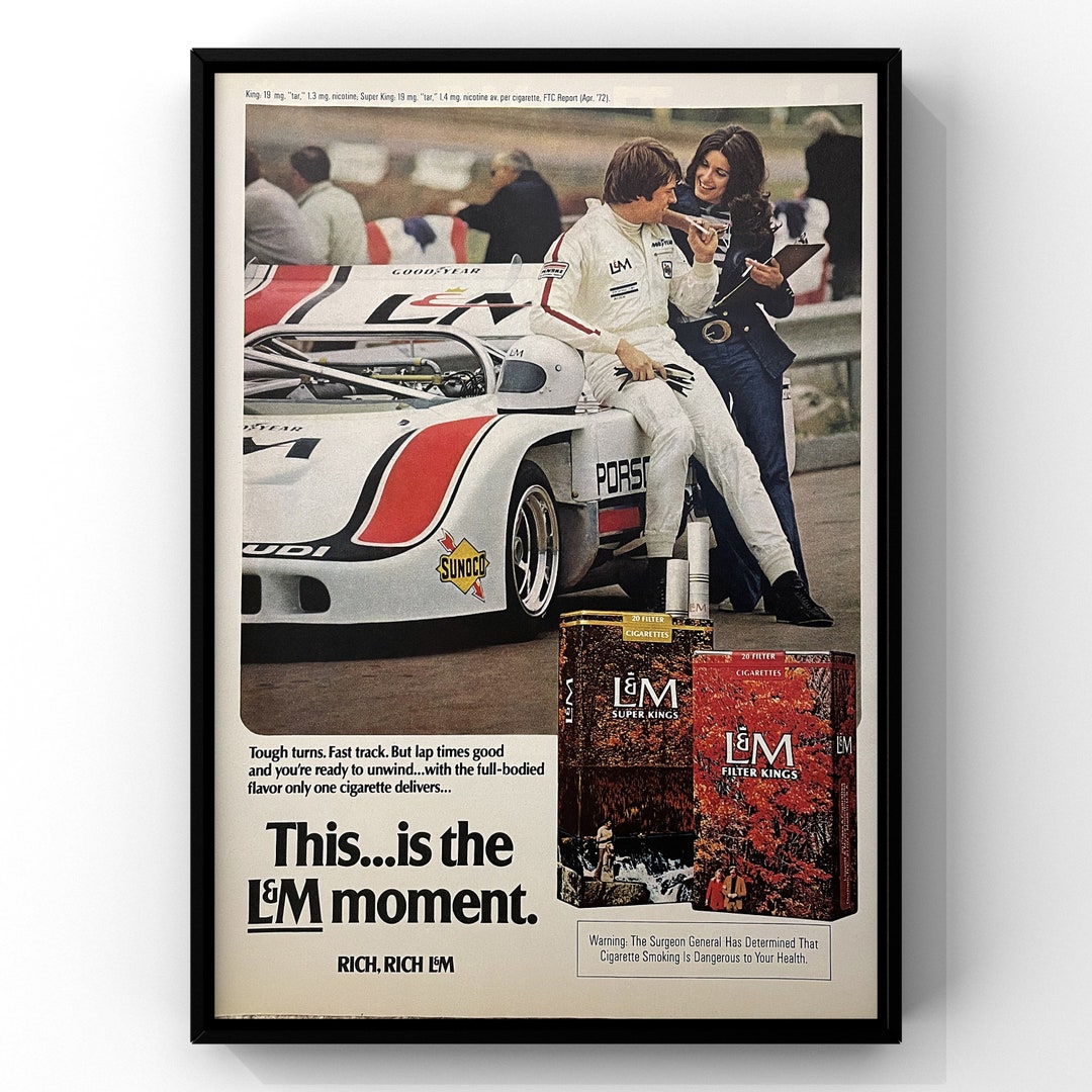 Vintage 1970s L&M Cigarettes Tobacco Smoking / Sears Converse - Etsy