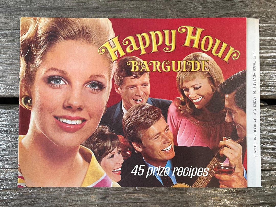 Vintage 1960s Drink Guide Mixed Drinks Recipes Bartender 60s Booklet ...