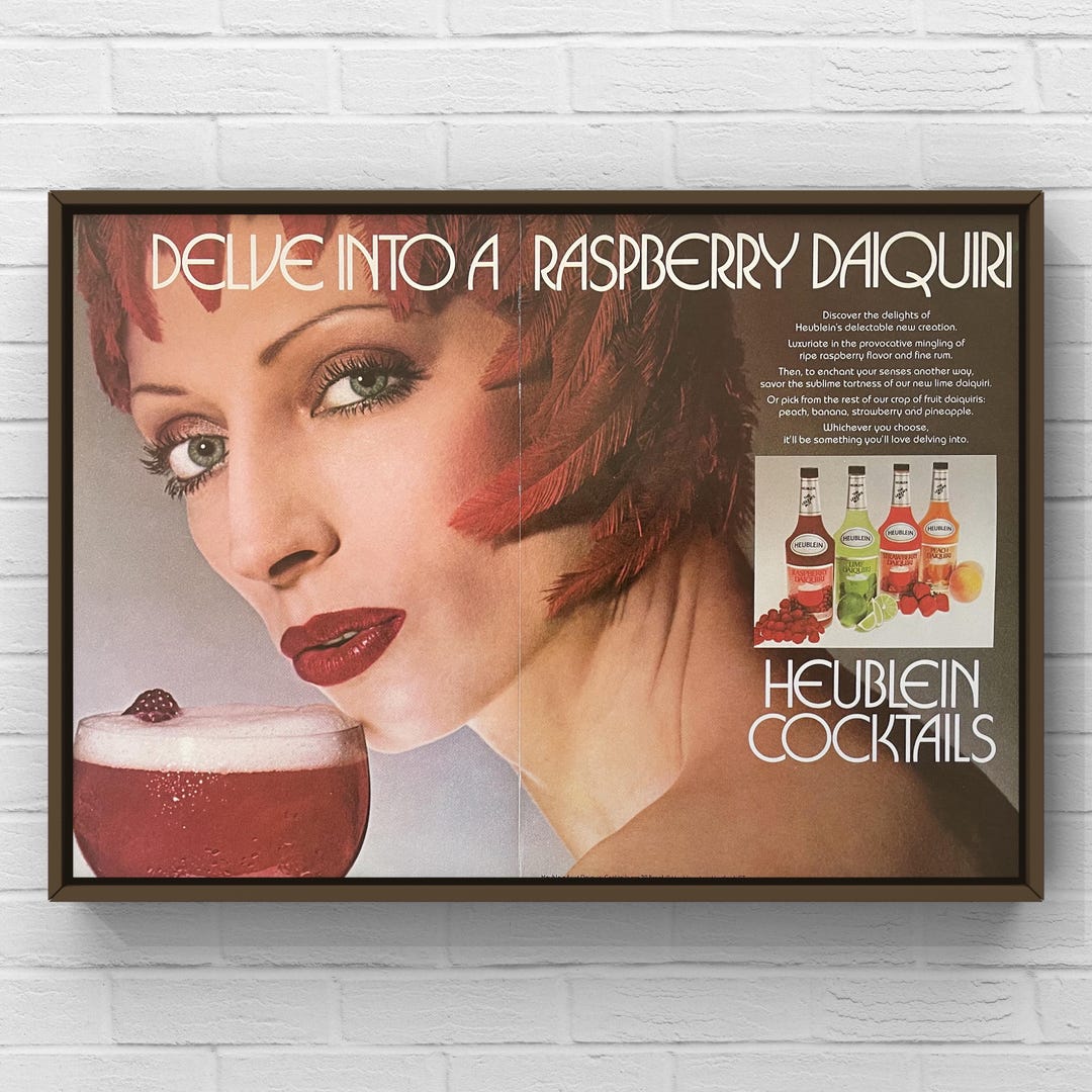 Vintage 1980s Heublein Cocktails Alcohol Magazine Page Ad Poster Print ...