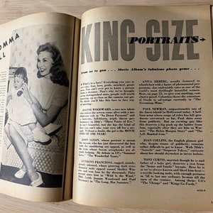 Vintage 1950s Movie Album Magazine Soft Cover Book Retro 50s Wall Art ...