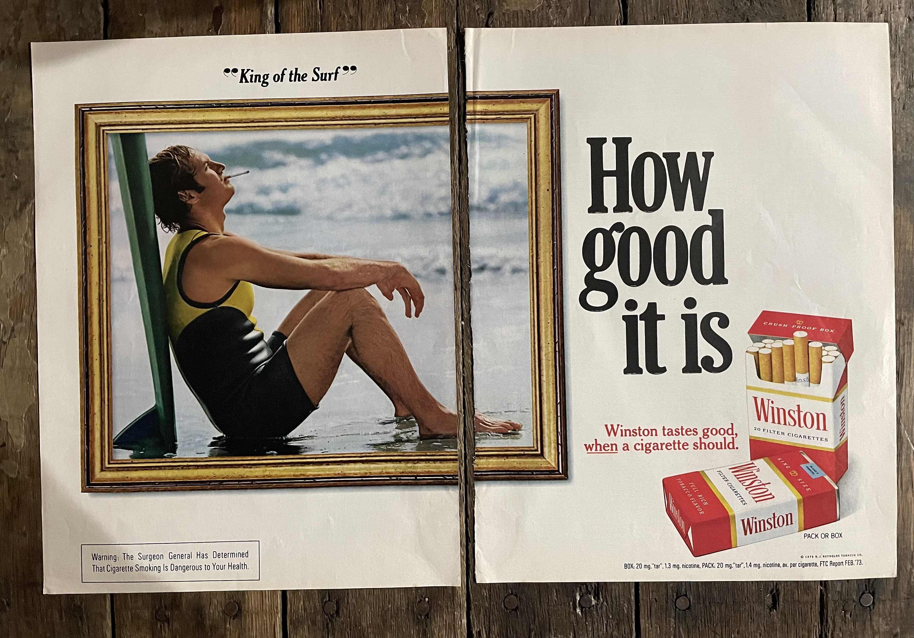 Vintage 1970s Winston Cigarettes Tobacco How Good It is 70s - Etsy