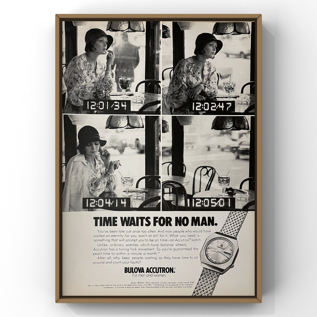 Vintage 1970s Bulova Accutron Watch 70s Magazine Ad Poster Paper Print ...