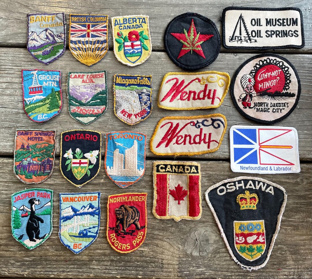 Vintage Patches Lot 1960s 1970s Set of 48 Patch Clothing Accessories ...