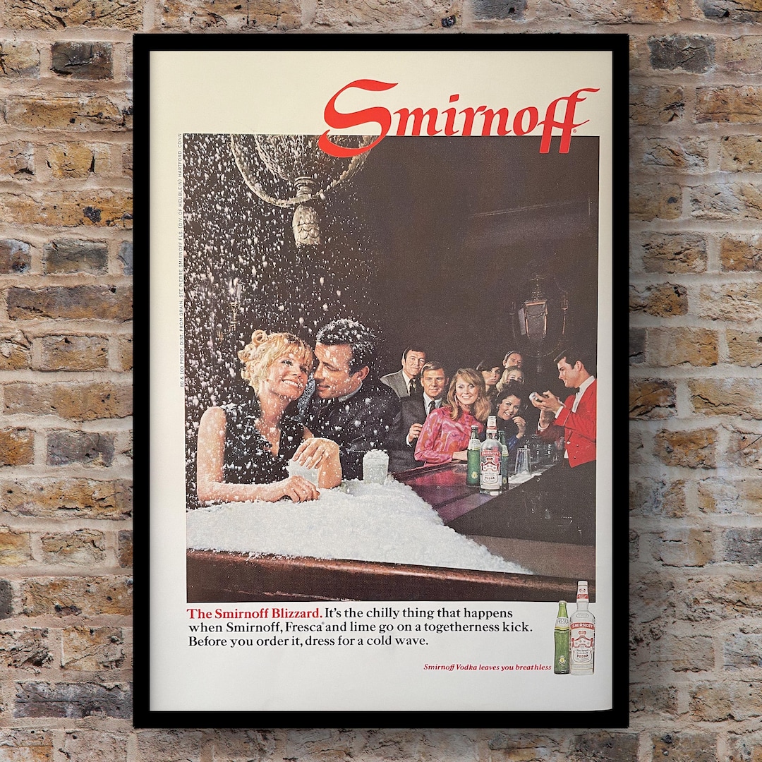 Vintage 1960s Smirnoff Vodka Alcohol Bar Party 60s Magazine Page Ad ...