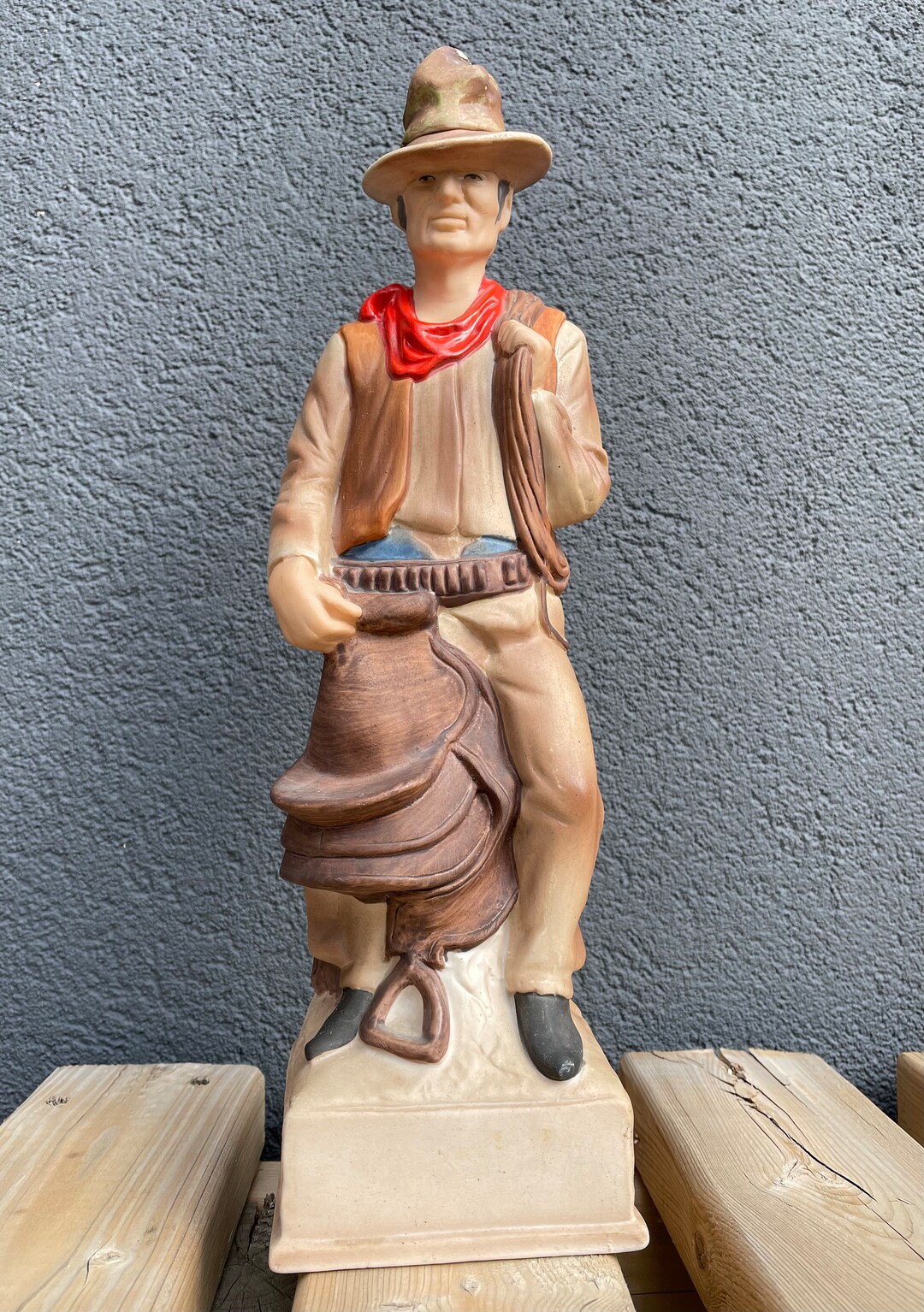 Vintage 1960s Original Lionstone Cowboy Western Sculptured Porcelain ...