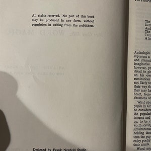 Vintage 1950s Hardcover Book Word Magic by Mcclelland and Stewart Bert ...