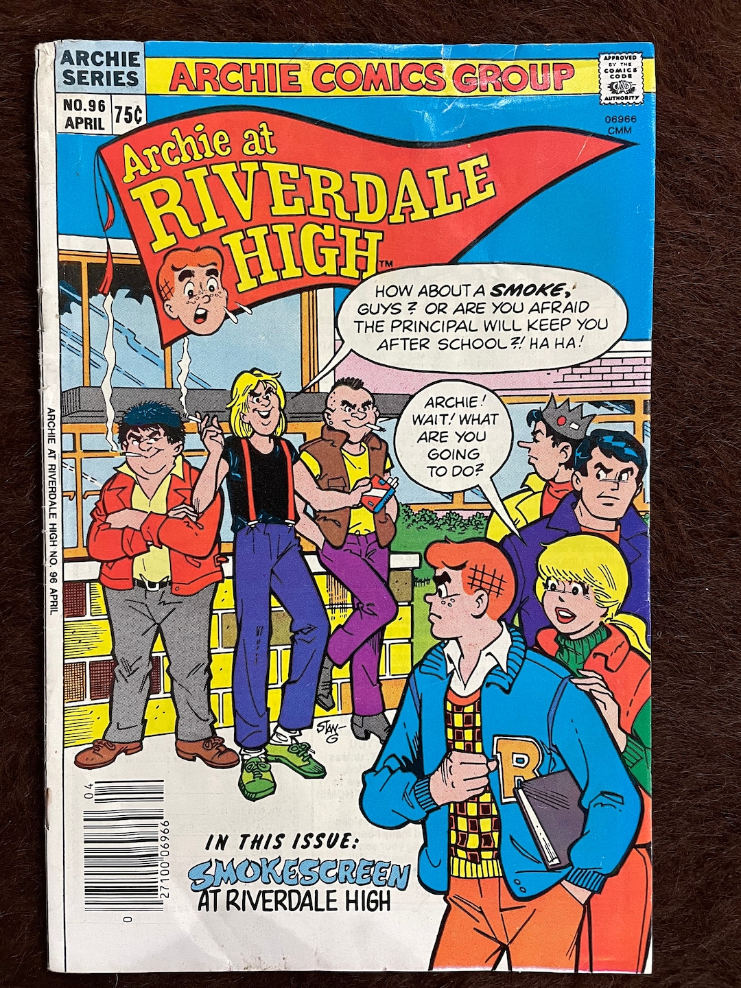 Vintage 1980s Archie at Riverdale High Comic Book 96 April - Etsy