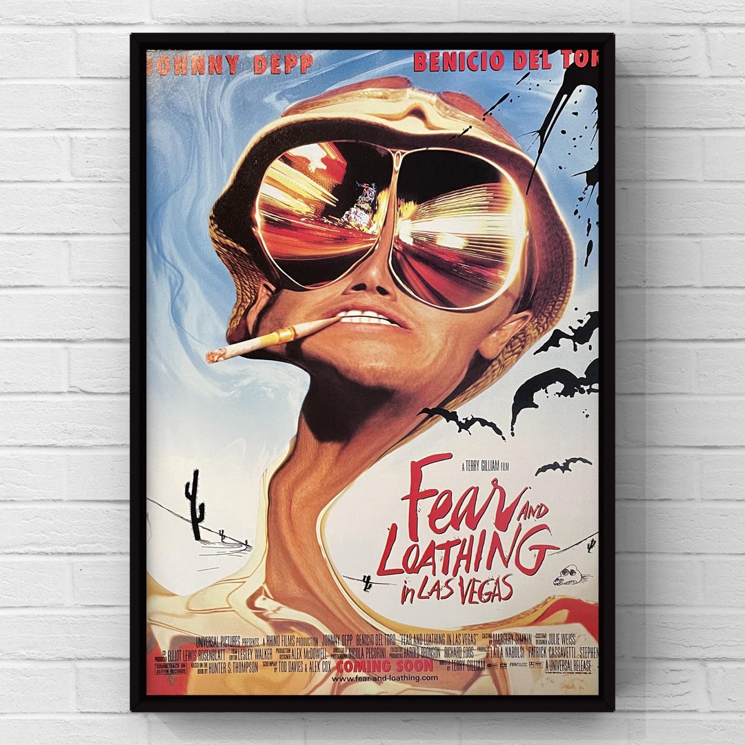 Vintage 1990s Fear and Loathing Las Vegas 90s Movie Johnny Depp Film ...
