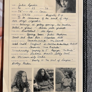 Vintage 1970s Centerfold Poster Playboy Julie Lyndon Miss August Sexy ...