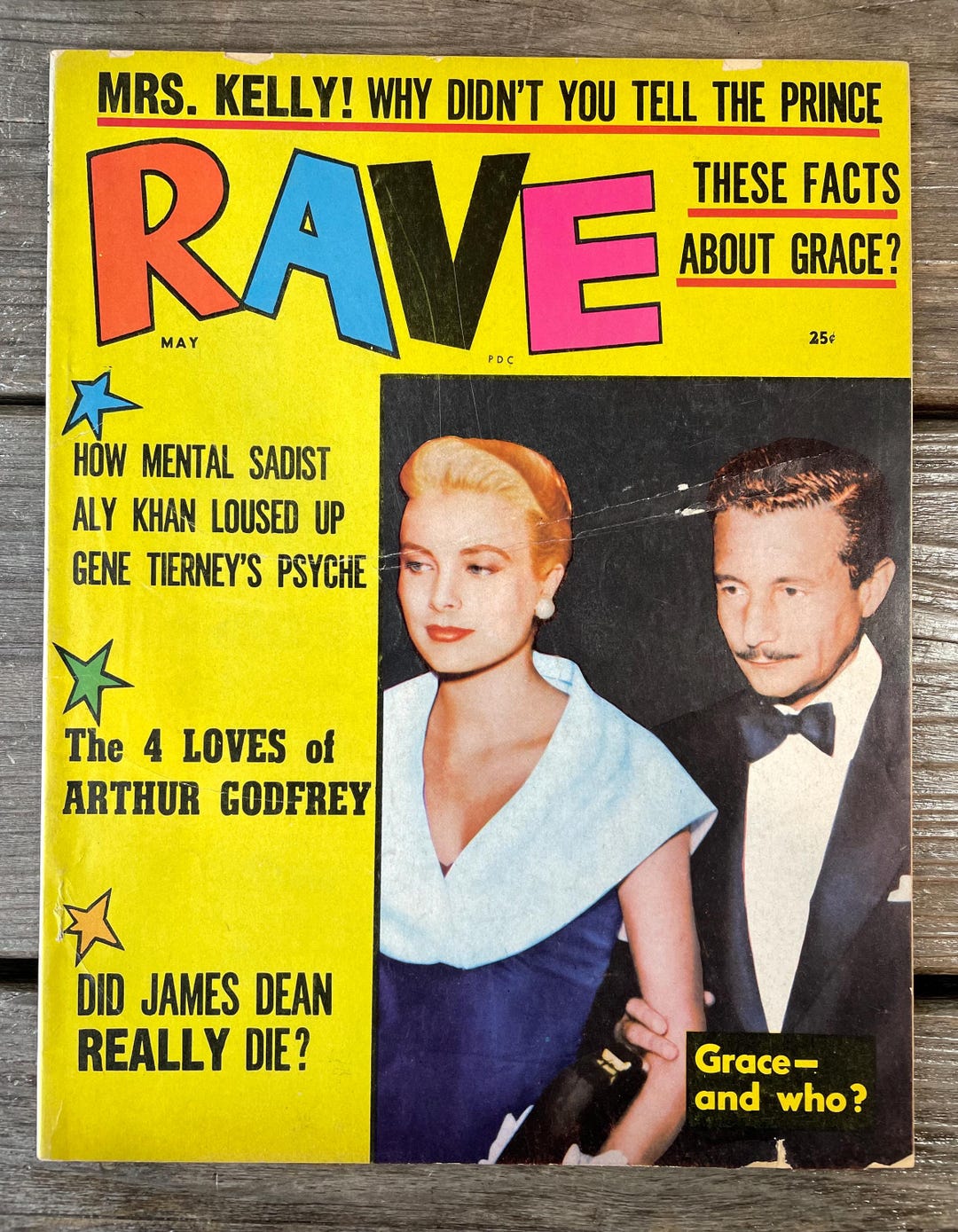 Vintage 1950s Magazine RAVE 1956 Soft Cover Book Retro Grace Kelly 50s ...