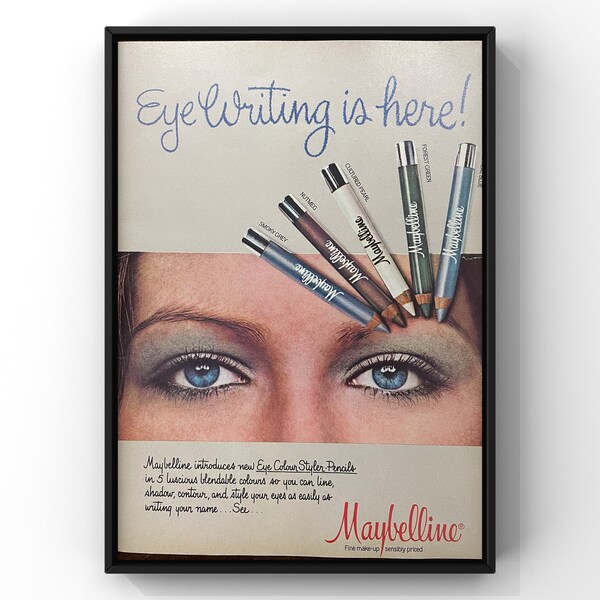 Maybelline Vintage Poster - Etsy