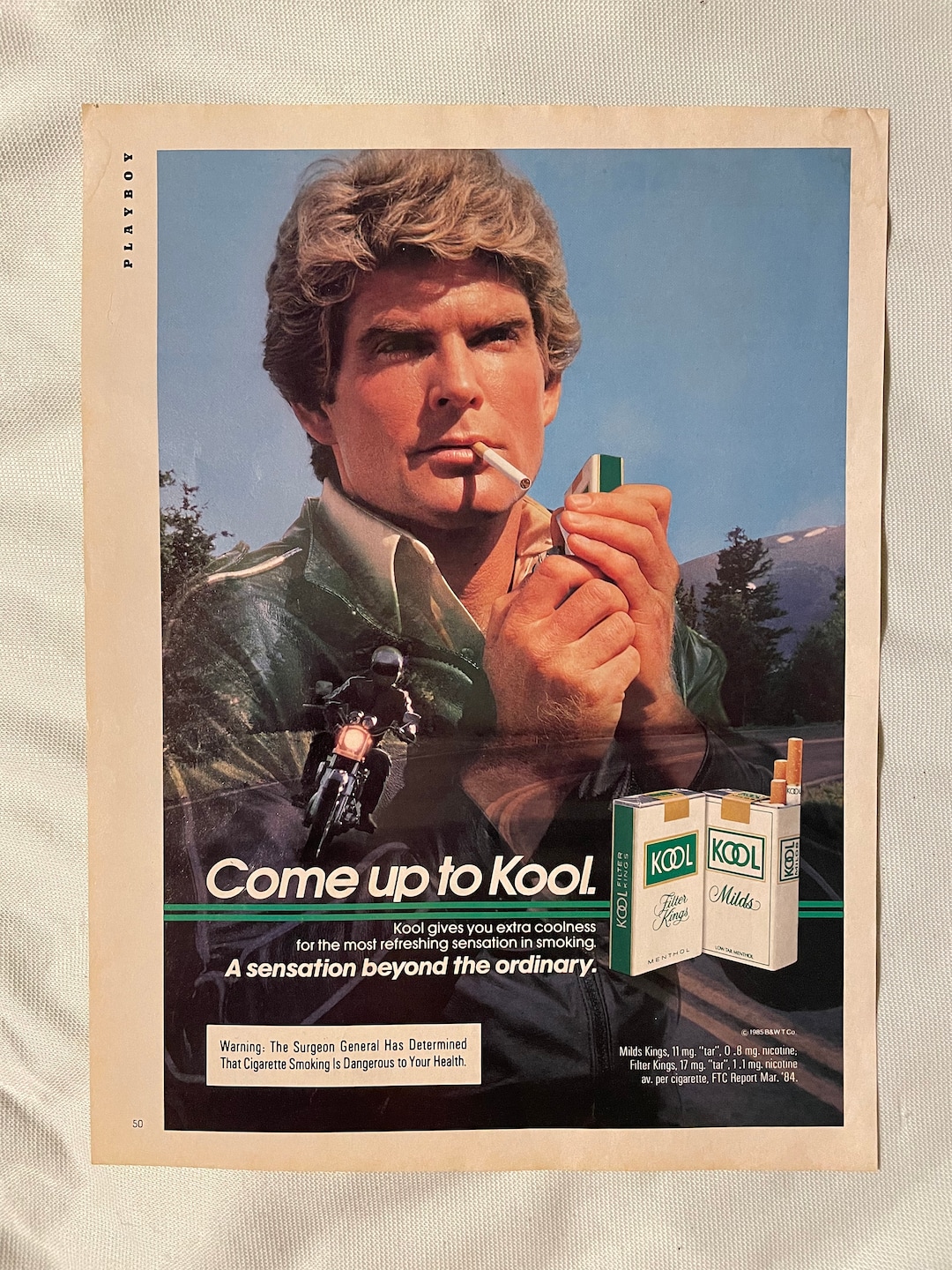 Vintage 1980s Kool Cigarettes Ad Poster Print Retro Wall Art - Etsy