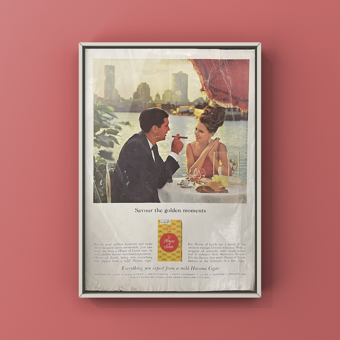 Vintage House of Lords Cigarettes Cigar Magazine Ad Original - Etsy