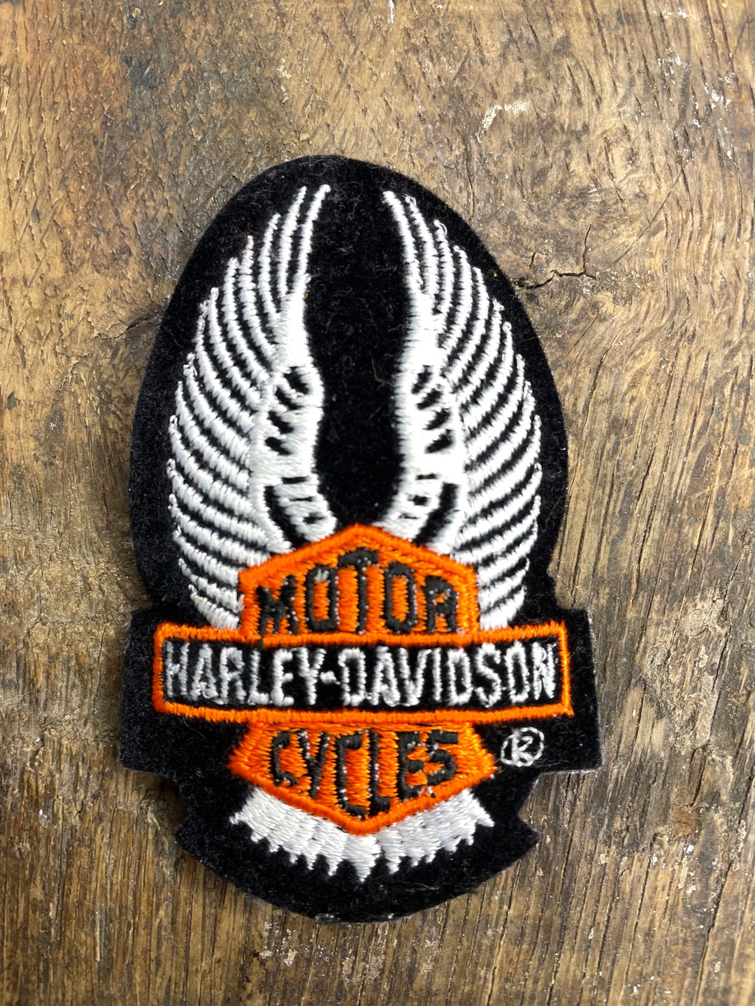 Vintage Harley Davidson Eagle Motorcycle Patch / Iron on Badge ...