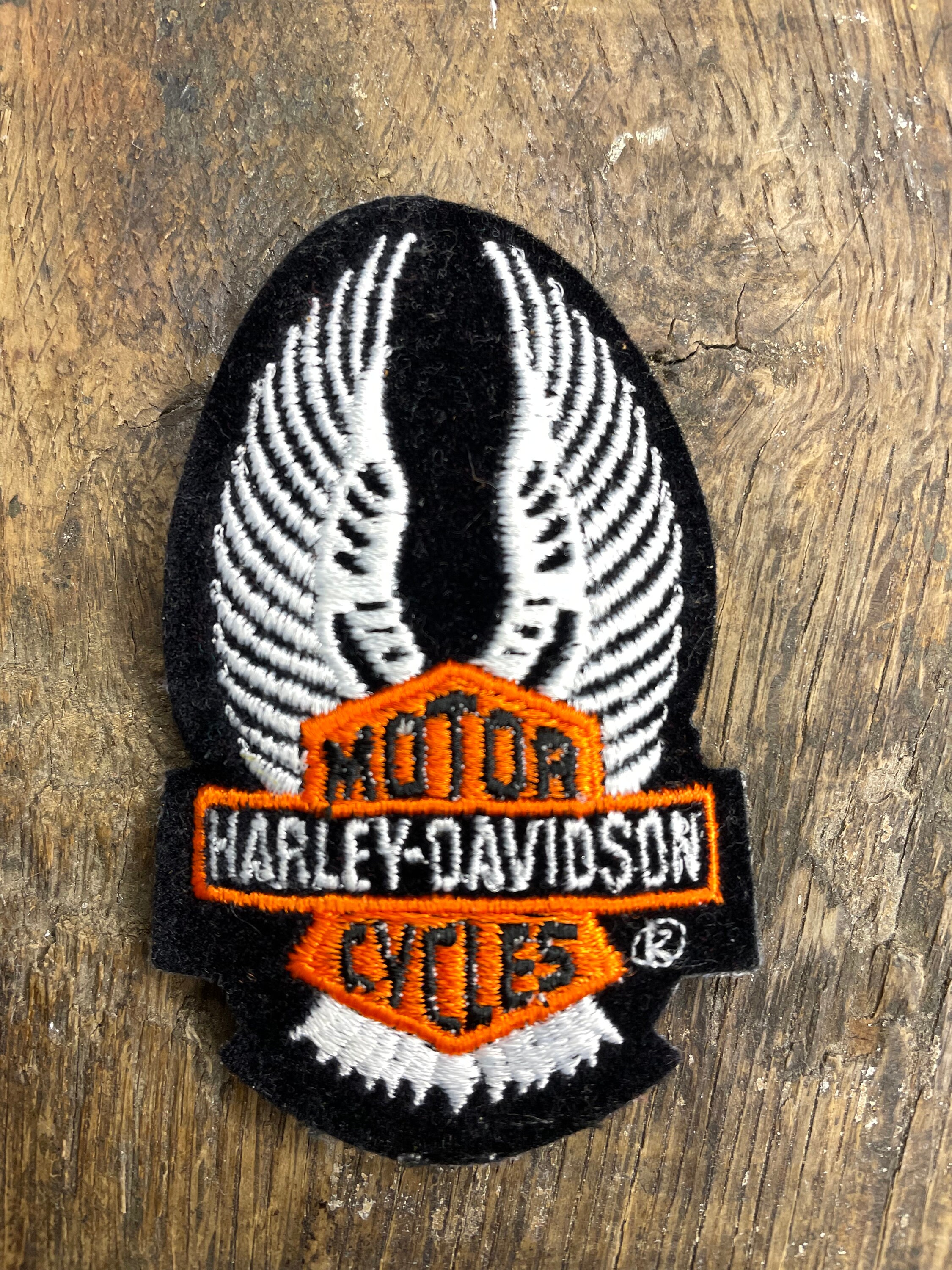 Vintage Harley Davidson Eagle Motorcycle Patch / Iron on Badge ...
