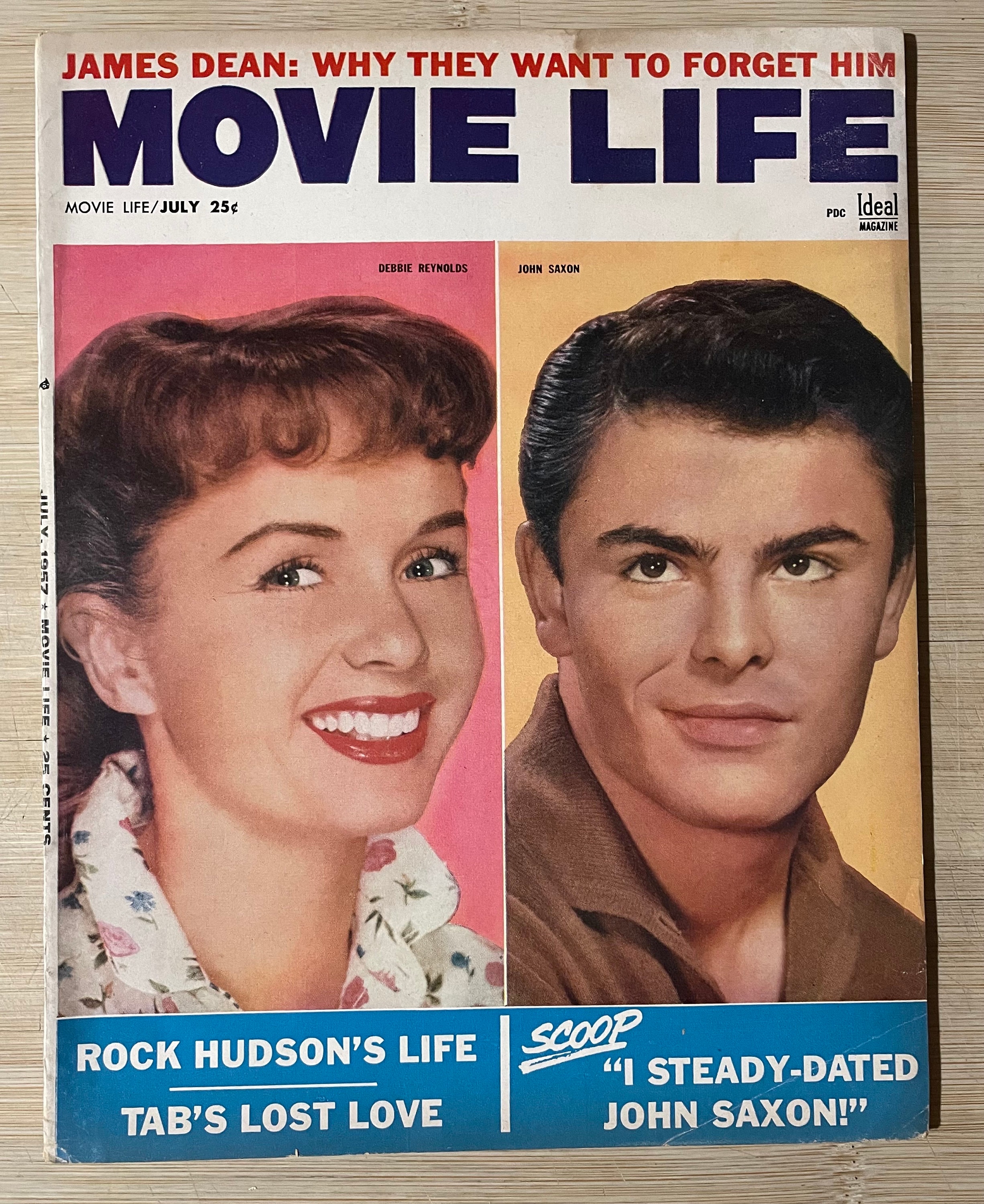 Vintage 1950s Movie Life Magazine Soft Cover Book Debbie Reynolds Retro ...
