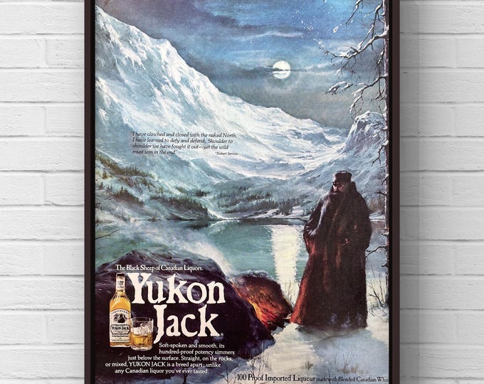 Vintage 1970s Yukon Jack Liquor Alcohol Bar 70s Magazine Page Ad Poster ...