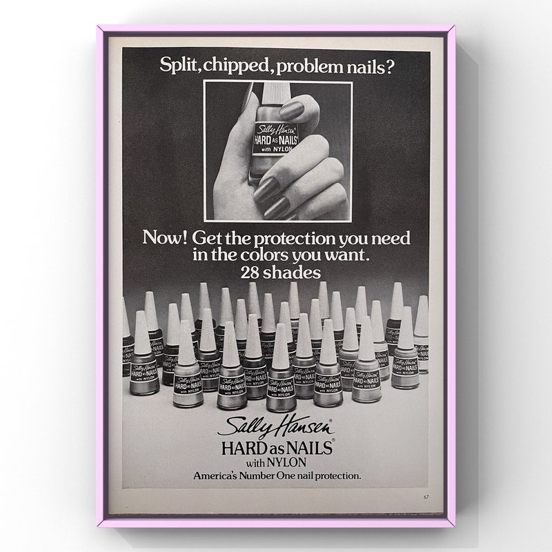 Nail Polish Poster - Etsy