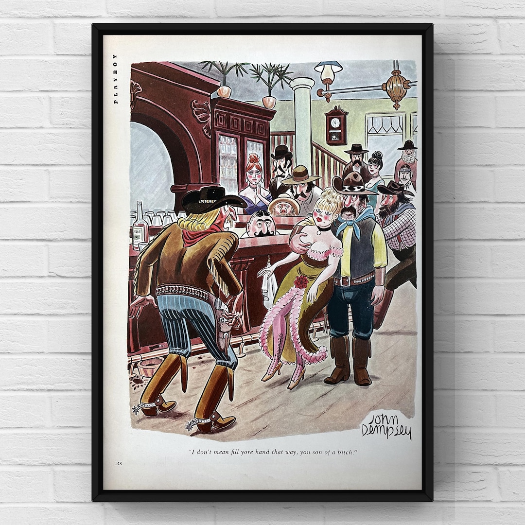 Vintage 1970s Illustration Comic Drawing Funny Magazine Page 70s Poster ...