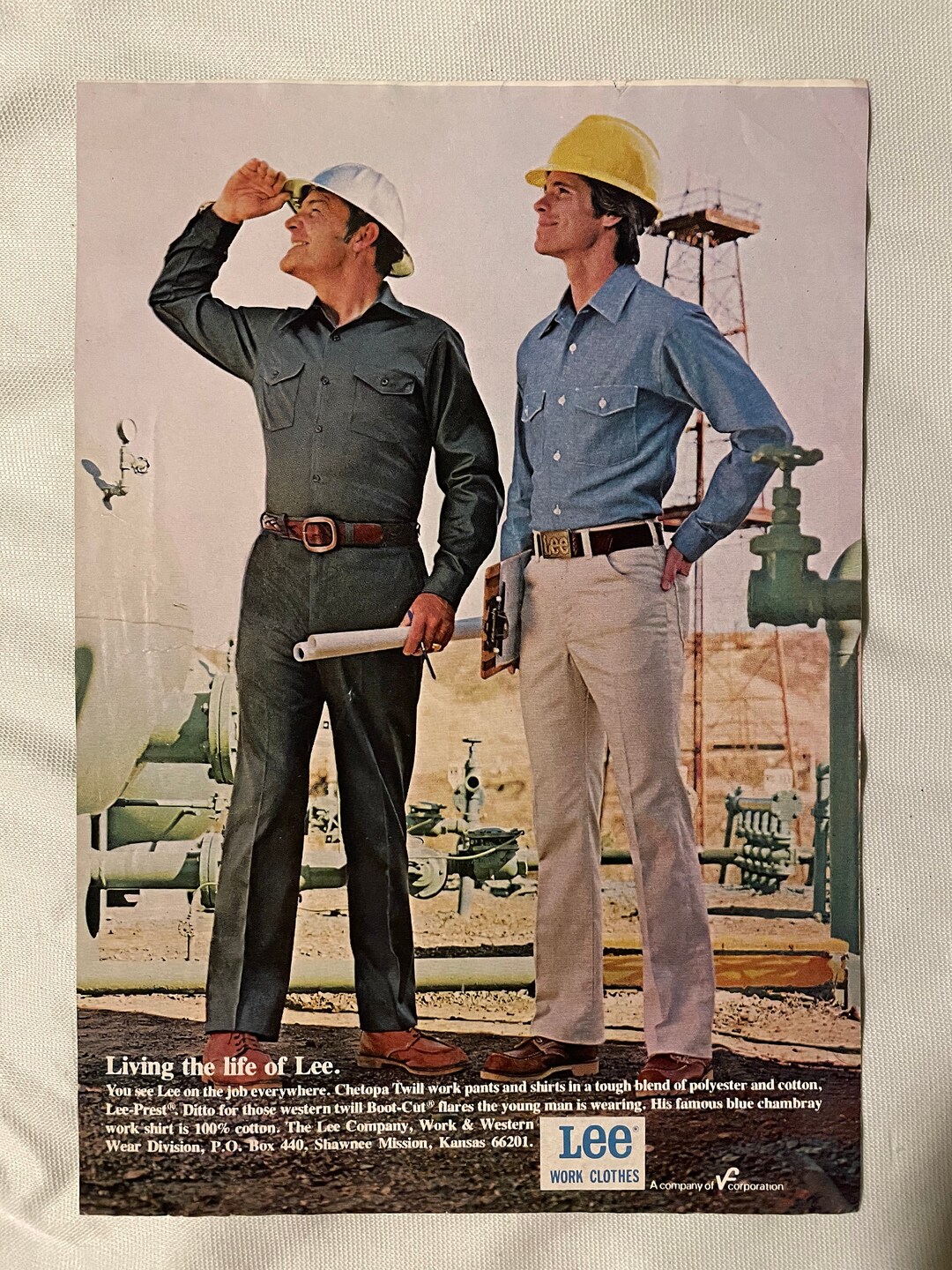 Vintage 1970s Lee Work Pants 70s Fashion Clothing Chetopa Twill ...