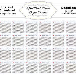 Tufted Beads Pattern Digital Paper-quilted Backgrounds, Tufted Digital ...