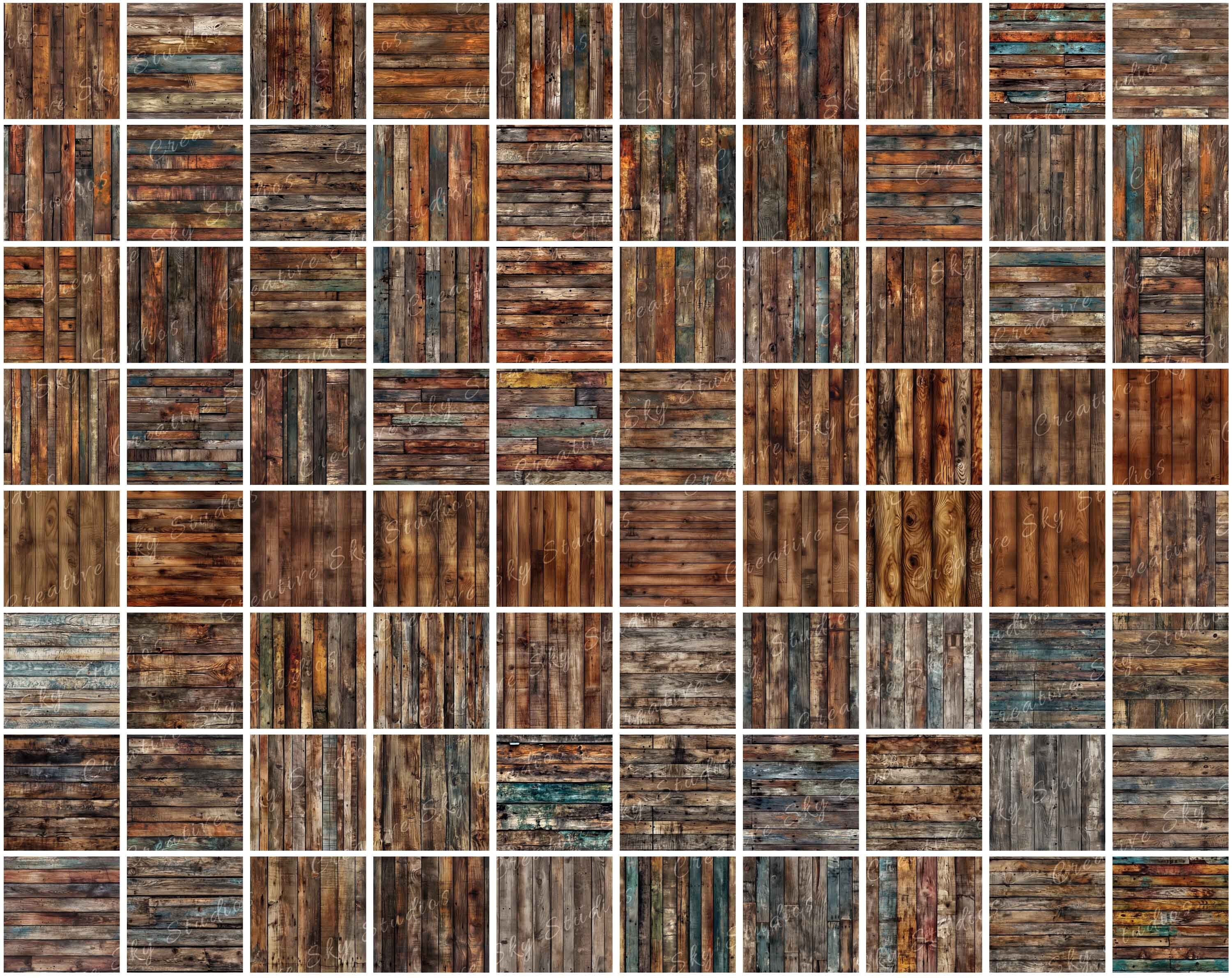 Wood Digital Papers Seamless Wood Textures Digital Paper - Etsy
