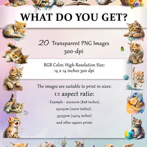 Watercolor Kittens, Cat Clip Art, Funny Cat Art, PNG File Format ...