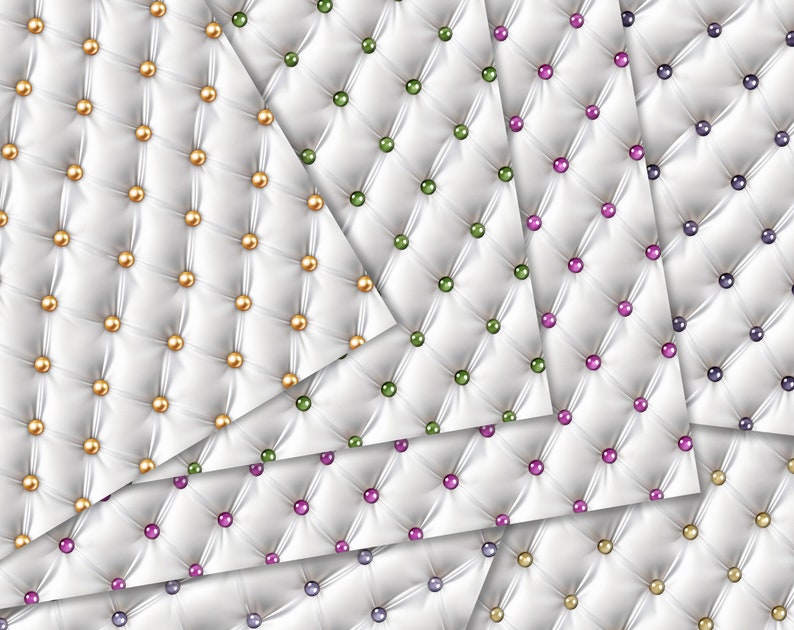 Tufted Beads Pattern Digital Paper-quilted Backgrounds, Tufted Digital ...