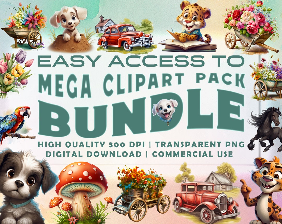 Entire Mega Clip Art Shop Bundle | Entire Clip Art Shop Full Access ...