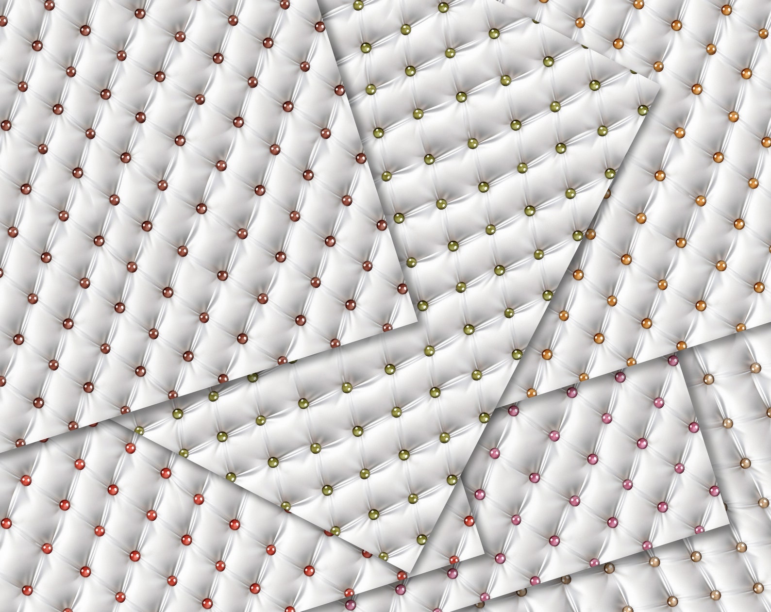 Tufted Beads Pattern Digital Paper-quilted Backgrounds, Tufted Digital ...