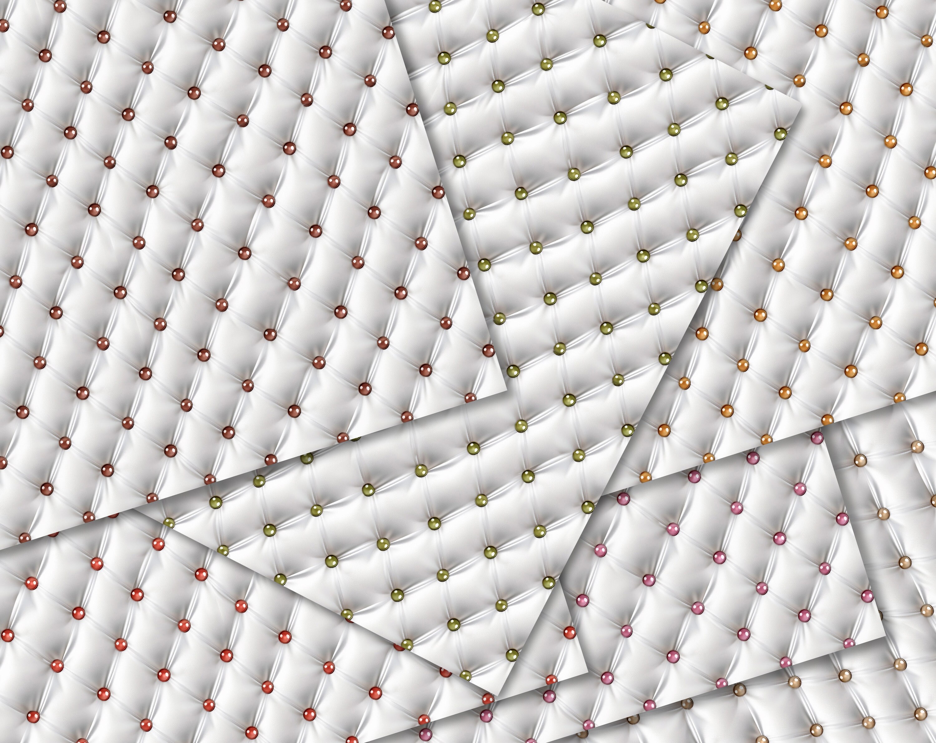 Tufted Beads Pattern Digital Paper-quilted Backgrounds, Tufted Digital ...