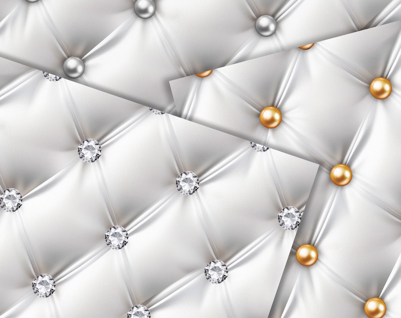 Tufted Beads Pattern Digital Paper-quilted Backgrounds, Tufted Digital ...