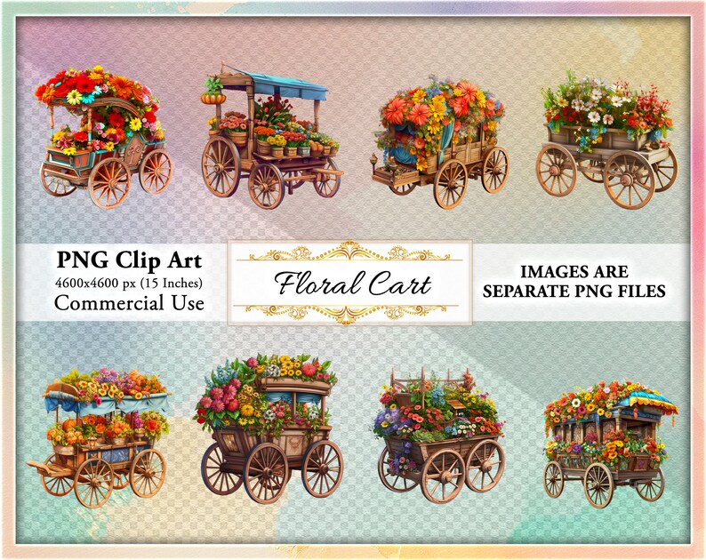 High-quality Png Floral Cart Clip Art, Clip Art & Image Files , Flower ...