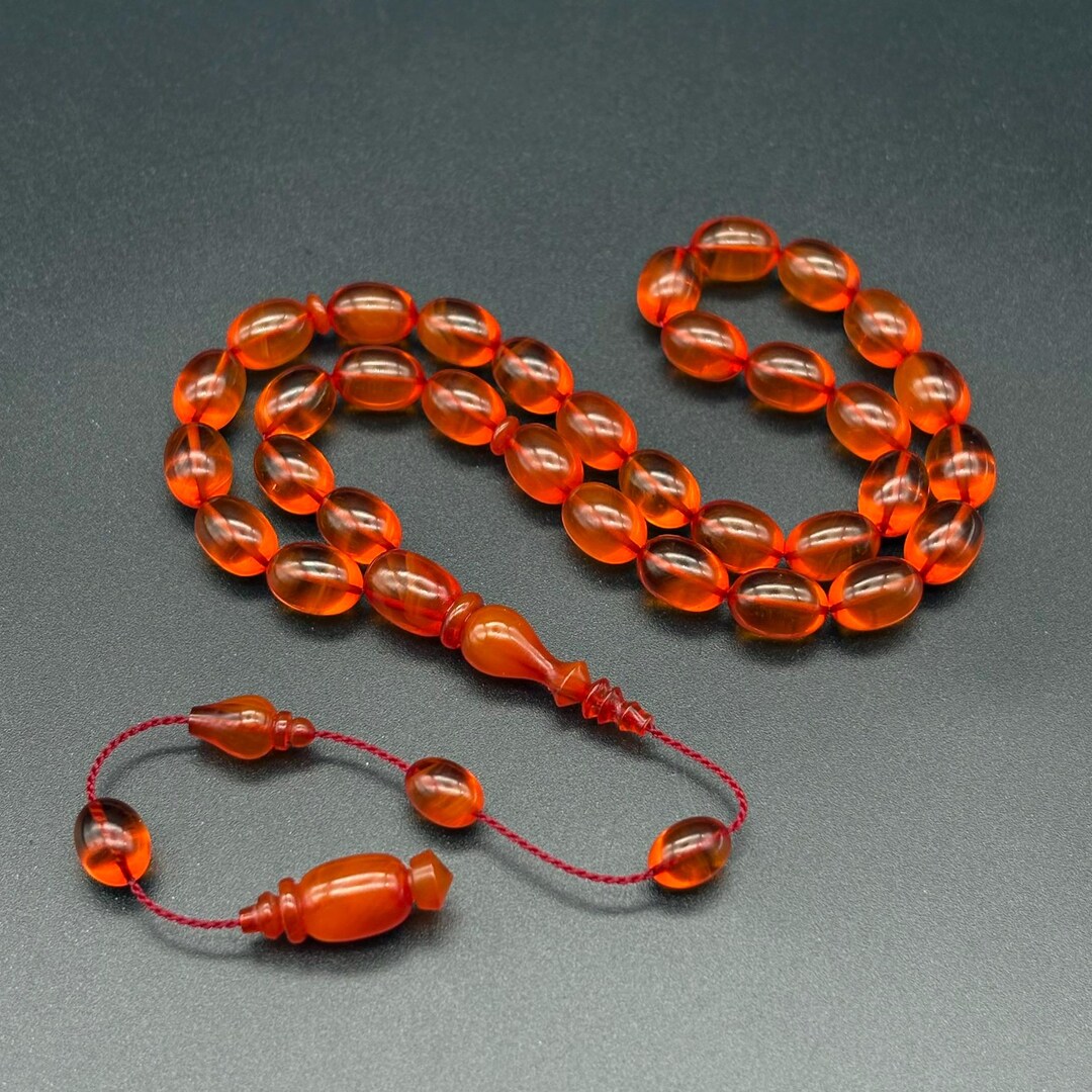 Vintage German Bakelite Prayer Beads: Handmade Ottoman Style Tasbih ...