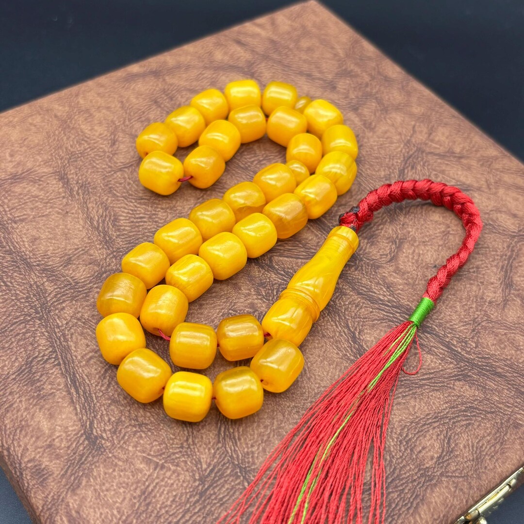 Vintage Bakelite Islamic Prayer Beads: 33 Faturan Amber Subha - Etsy