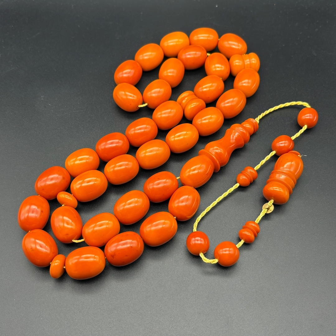 Huge Vintage Bakelite Prayer Beads 20x25.5 Mm – Museum Style Muezzin ...
