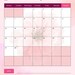 2023 Watercolor Pink Floral Calendar | Printable Vertical Pages Monthly ...