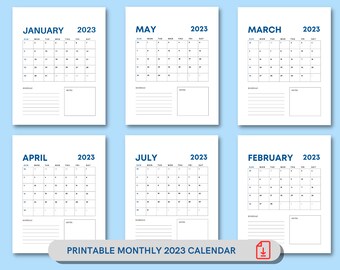 2023 Watercolor Pink Floral Calendar | Printable Vertical Pages Monthly ...