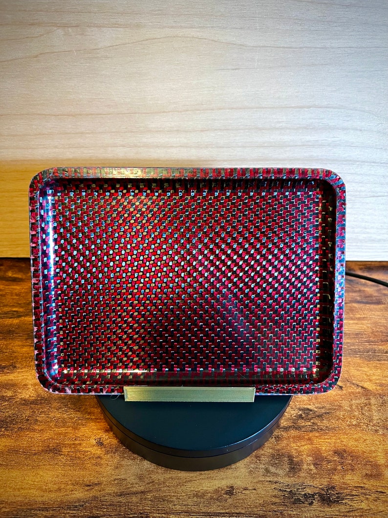 Carbon Fiber/red Kevlar Tray 5x7 2x2 Dual Twill - Etsy