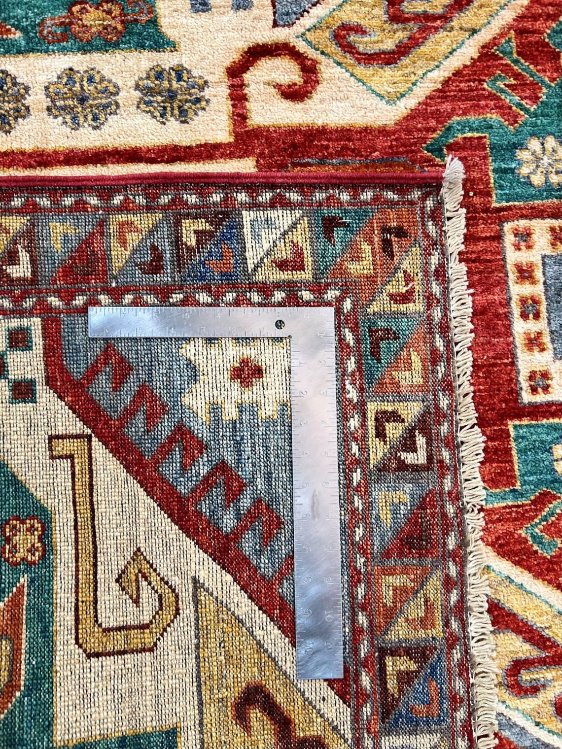 7x9 TAIMORI Afghan Area Rug Whitish Red and Gray Afghan - Etsy
