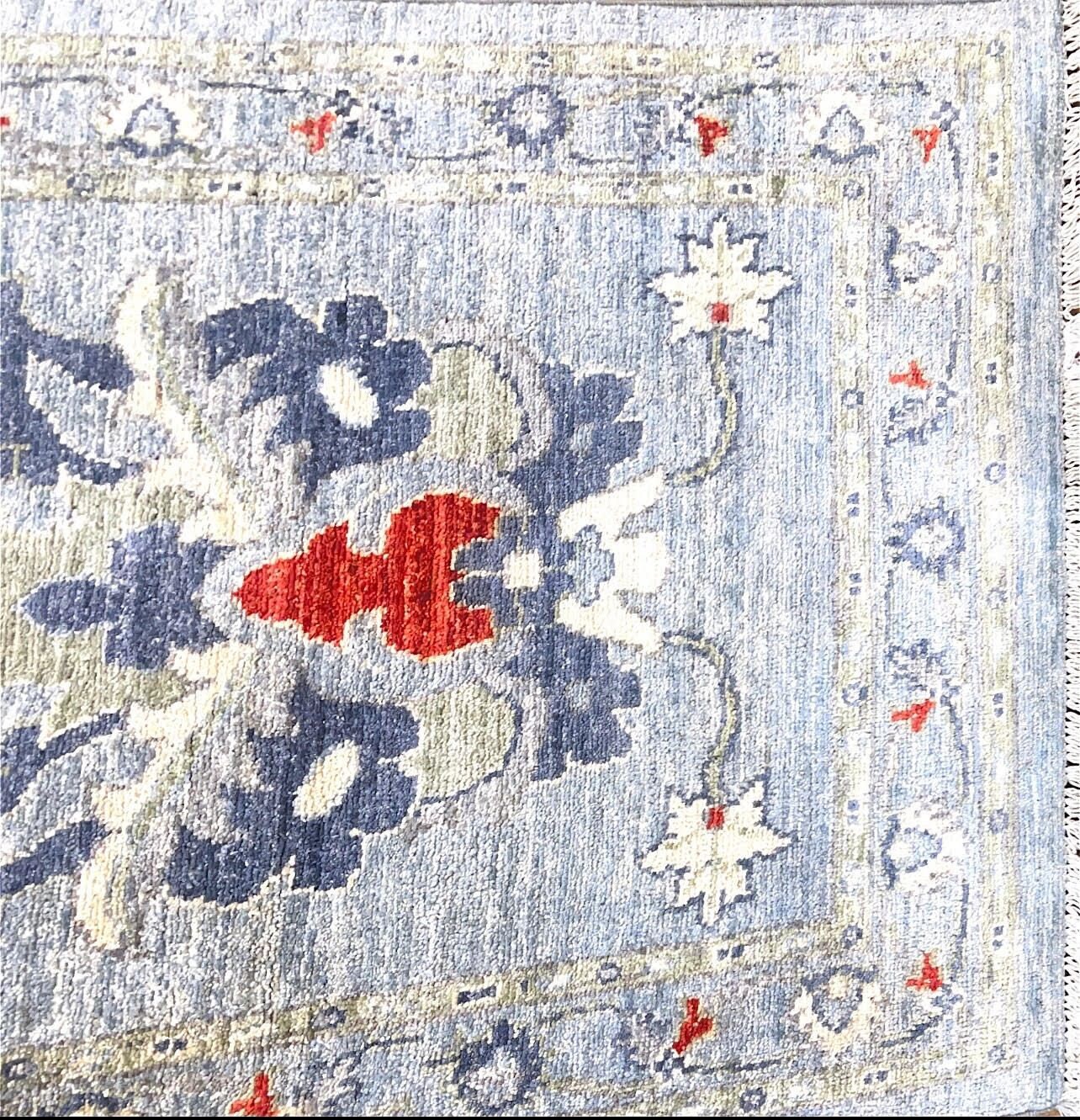 10 Ft Grey Color Runner Afghan Hand Knotted Rug, Rug for Living Room ...