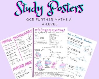 A Level Maths Revision Notes Guide Written by an A* Student (EDEXCEL ...