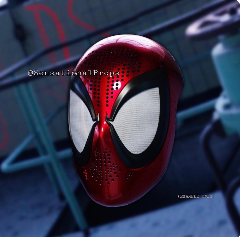 Spider-man Cosplay Face Shell Commission for PHYSICAL Item (READ ...