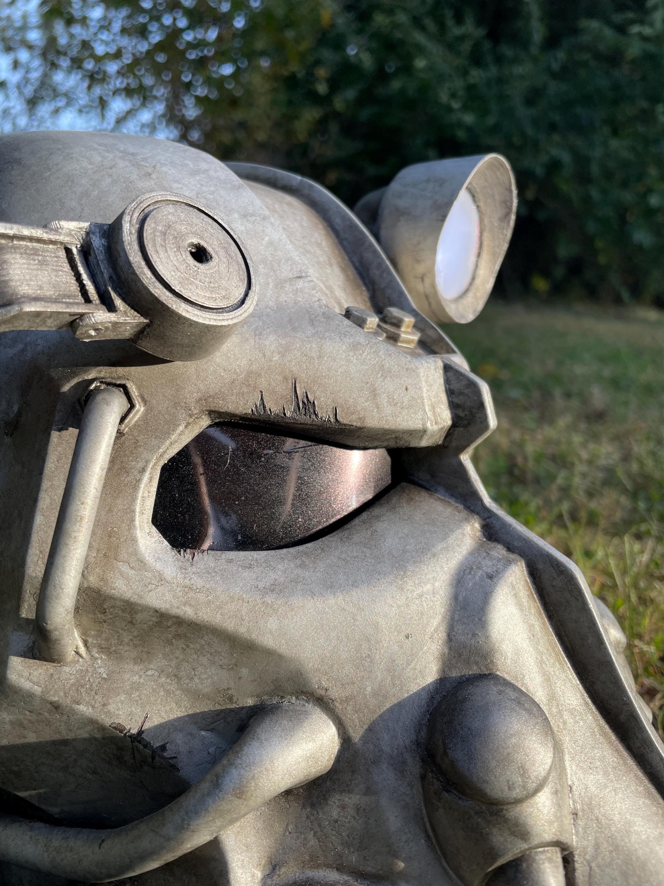 Fallout T-60 Power Armor Helmet – 3D Printed With Functional Lights - Etsy