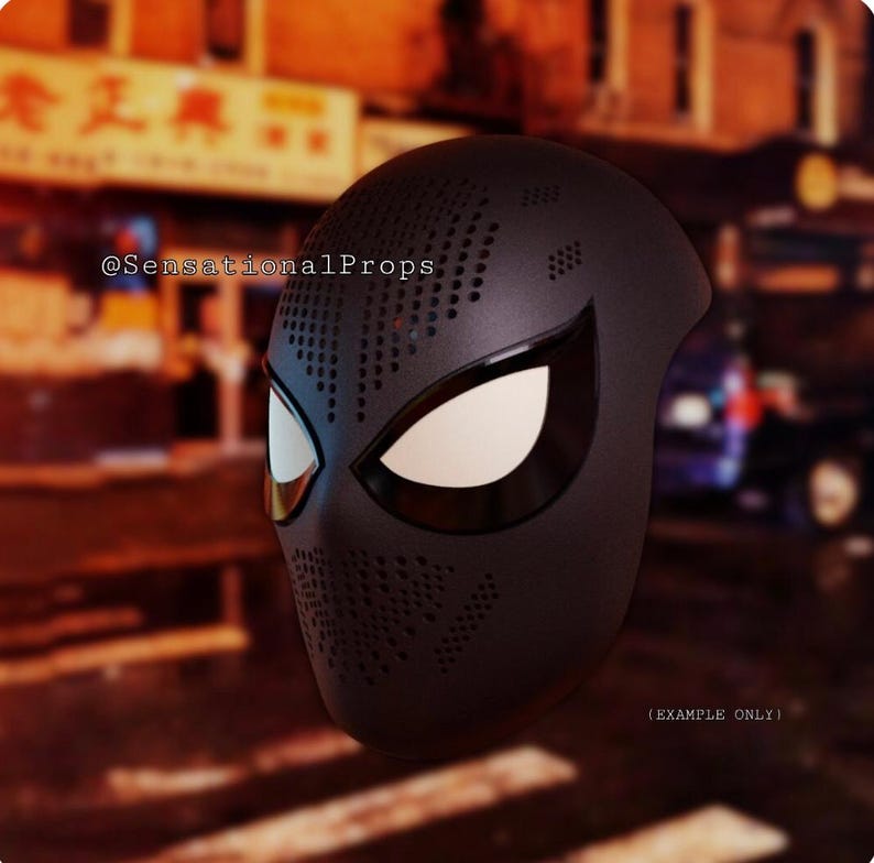 Spider-man Cosplay Face Shell Commission for PHYSICAL Item (READ ...
