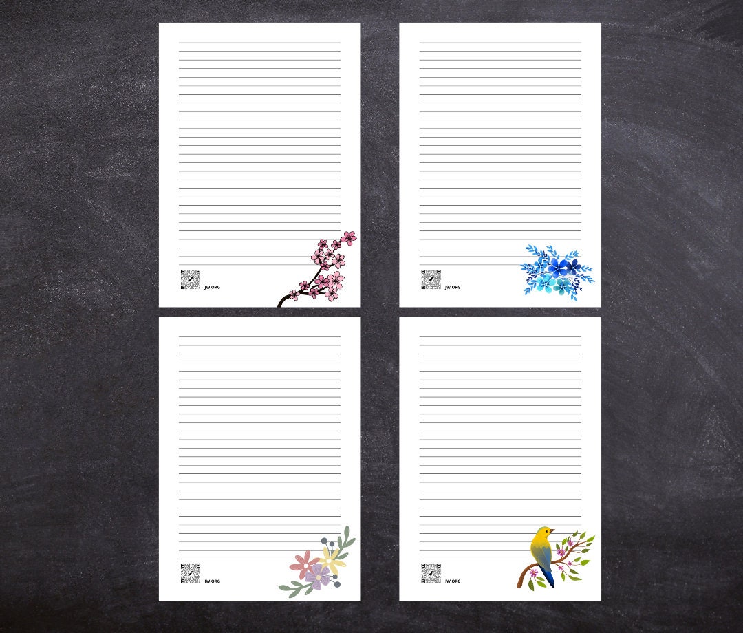JW Letter Writing Template for Service With Jw.org QR Code With ...